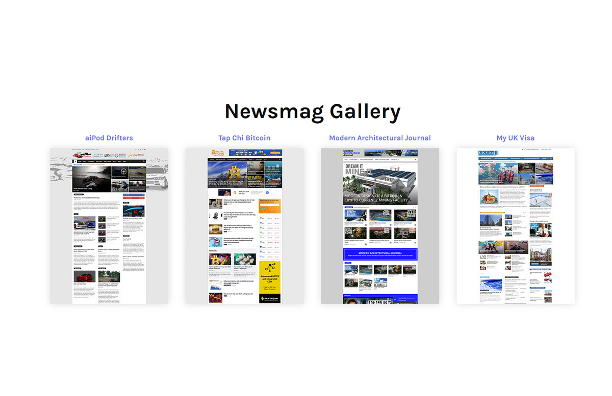 Newsmag Theme Showcase