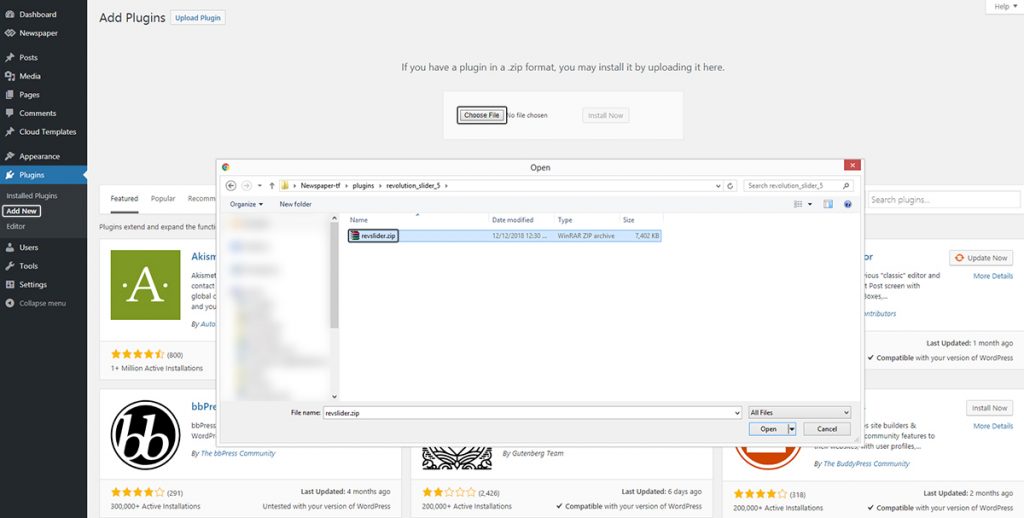 How to use Revolution Slider plugin with Newspaper Theme