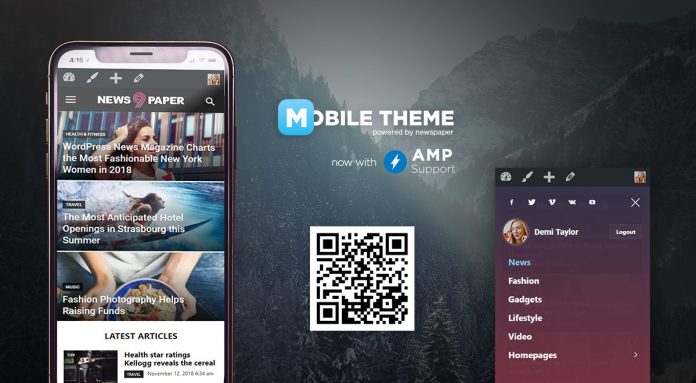 Mobile Theme: Automatic Optimization for Mobile with Newspaper Theme
