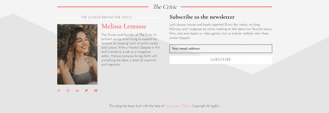 The Critic PRO demo: Create Enticing Reviews with Newspaper Theme
