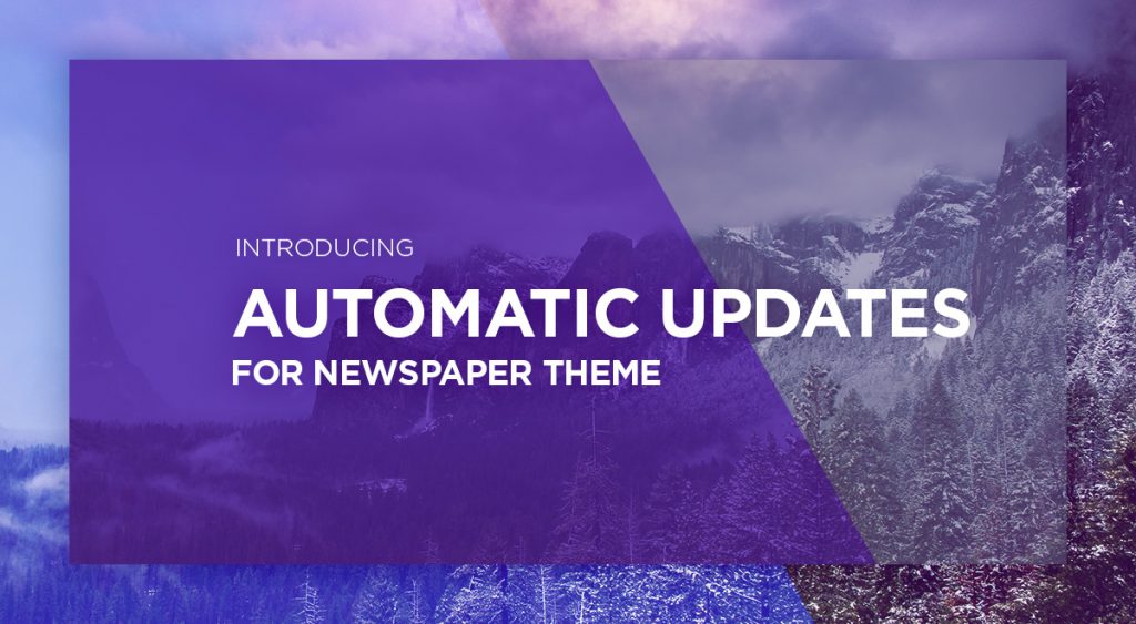 Introduction to Newspaper Theme Automatic Updates | tagDiv