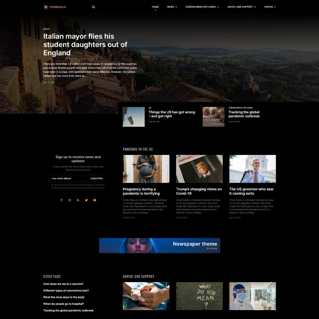 Newspaper New PRO Demo Designs for Your News Website | tagDiv