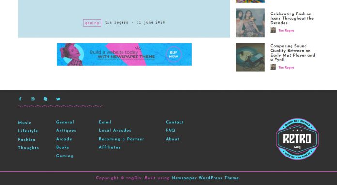 How to use the Footer Builder and tagDiv Cloud Footer Templates | tagDiv